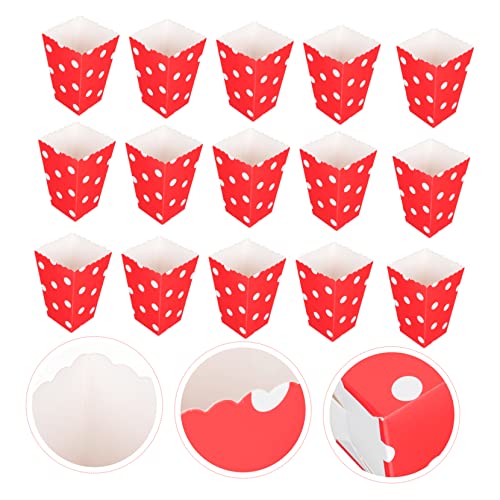 Baluue 48pcs Popcorn Popcorn Box Popcorn Bucket Paper Popcorn Boxes Popcorn Container Candy Containers Candy Snack Box Container for Food Fried Chicken Paper Bucket Theater Supplies