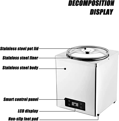 3/7L Commercial Food Warmer Machine, Electric Chocolate Tempering Machine, Steam Table for Buffet with Digital Control, CE/FCC/CCC/PSE