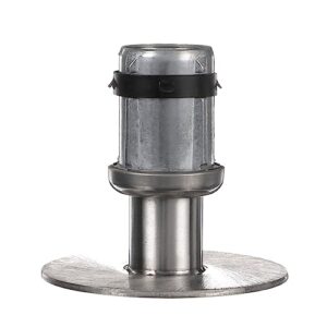 1-5/8" Round Stainless Steel Clad Zinc Die Cast Adjustable Flanged Foot Insert