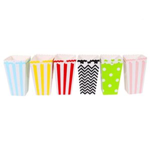 UPKOCH 36pcs Popcorn Box Paper Candy Container Paper Popcorn Box Popcorn Holders Disposable Containers Candy Containers Candy Snack Box Party Supplies Popcorn Paper Box White Cardboard