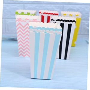 UPKOCH 36pcs Popcorn Box Paper Candy Container Paper Popcorn Box Popcorn Holders Disposable Containers Candy Containers Candy Snack Box Party Supplies Popcorn Paper Box White Cardboard