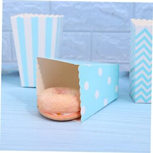 UPKOCH 36pcs Popcorn Box Paper Candy Container Paper Popcorn Box Popcorn Holders Disposable Containers Candy Containers Candy Snack Box Party Supplies Popcorn Paper Box White Cardboard