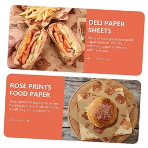 Sandwich Paper Wraps 500pcs Sandwich Wrappers Burger Wrappers Sandwich Wrapping Paper Food Wax Paper Sheets Sandwich Wrapping Sheets Paper Sandwich Paper Wrap Sheets Cheese Paper