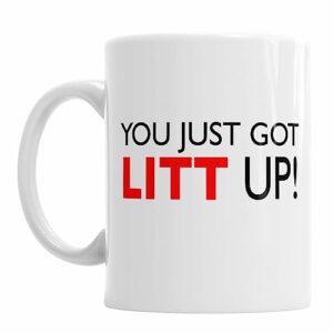 you just got litt up 11oz white mug suits office birthday xmas gift funny coffee mug, funny mugs, friend mug, cute mug, coworker mug, gifts for her, best friend gifts, sarcastic mug