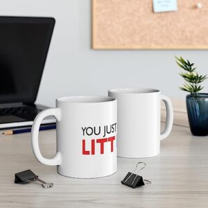 You Just Got Litt Up 11oz White Mug Suits Office Birthday Xmas Gift Funny Coffee Mug, Funny Mugs, Friend Mug, Cute Mug, Coworker Mug, Gifts For Her, Best Friend Gifts, Sarcastic Mug