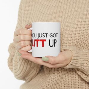 You Just Got Litt Up 11oz White Mug Suits Office Birthday Xmas Gift Funny Coffee Mug, Funny Mugs, Friend Mug, Cute Mug, Coworker Mug, Gifts For Her, Best Friend Gifts, Sarcastic Mug