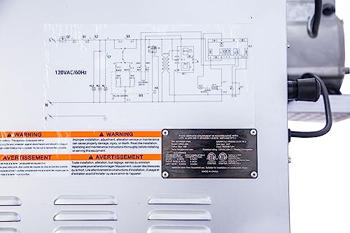 EASYROSE Commercial Convection Oven Single Deck Natural Gas Commercial Ovens for Bakery Kitchen Restaurant, 60,000 BTU