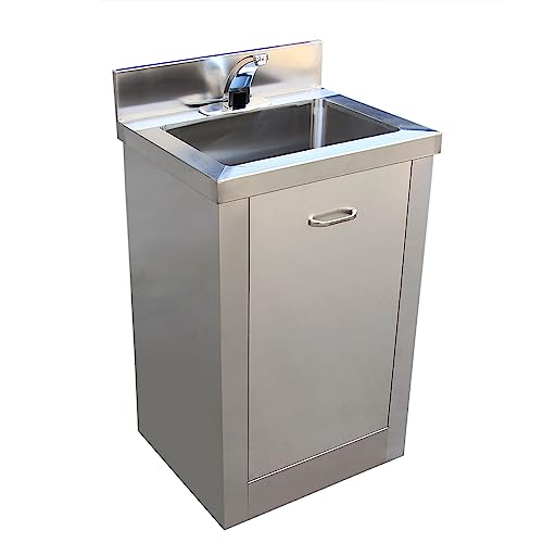 Outdoor Sink,single Sink Kitchen,304 Stainless Steel Utility Sink,Commercial Restaurant Sink,for Business Restaurant, Cafe, Bar, Hotel, Garage, Laundry Room, Outdoor