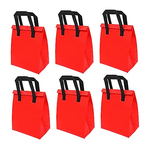 ULTECHNOVO 6pcs Insulation Bags Heat Bags for Food Blank Tote Bags Repisa Drink Delivery Carrier Grocery Bags Seafood Preservation Bag Pizza Delivery Bag Heat Preservation Bag Hot and Cold