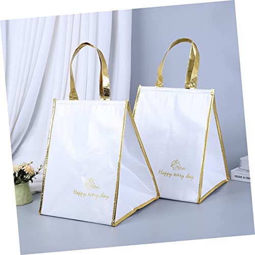 ULTECHNOVO Packing Cold Insulation Portable Plastic Tote Plastic Packaging Bags Plastic Shopping Bags for Groceries Insulated Grocery Tote Cooler Bags Insulated Lunch Tote Bag Delivery Bag