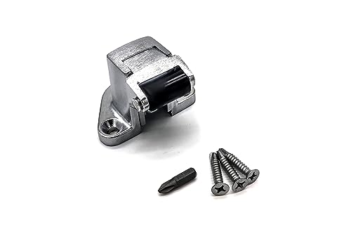 Kason 0059 Brushed Chrome Rolling Strike, -1/8" to 1/4" Offset with Hardware KIT