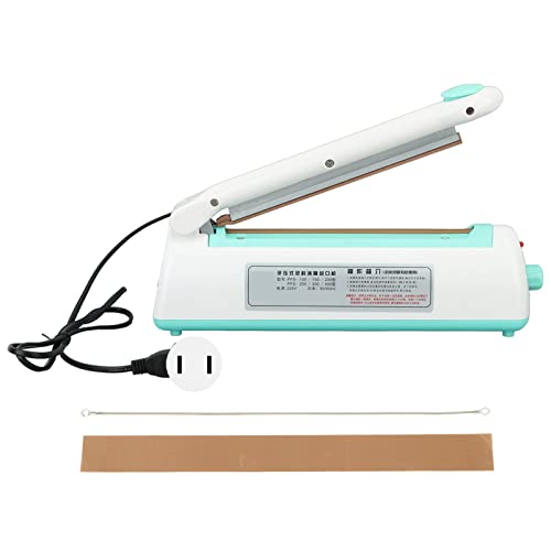 Manual Bag Sealer, Manual Bag Sealer Length 200mm Easy to Use Wide Compatibility 210W Pulse Fast Heating for Kitchen (US Plug 110V)