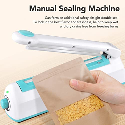 Manual Bag Sealer, Manual Bag Sealer Length 200mm Easy to Use Wide Compatibility 210W Pulse Fast Heating for Kitchen (US Plug 110V)