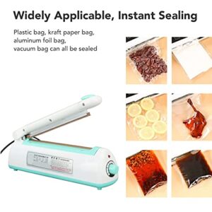 Manual Bag Sealer, Manual Bag Sealer Length 200mm Easy to Use Wide Compatibility 210W Pulse Fast Heating for Kitchen (US Plug 110V)