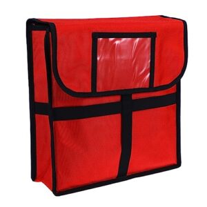 ULTECHNOVO Hot Cold Food Delivery Bag Lunch Insulated Food Delivery Bag Car Food Car Organizer Bag Car Tote Pizza Carrier Tote Bag Pizza Bag Storage Bag Backpack Red Multifunction