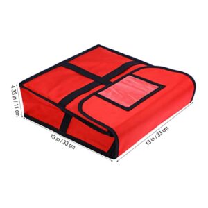 ULTECHNOVO Hot Cold Food Delivery Bag Lunch Insulated Food Delivery Bag Car Food Car Organizer Bag Car Tote Pizza Carrier Tote Bag Pizza Bag Storage Bag Backpack Red Multifunction