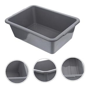 FONDOTIN White Boxes Plastic Organizer Box Plastic Storage Bins Grey Commercial Bus Box Bus Tub Commercial Plastic Bus Box Storage Box Storage Basket Sink Tub Wash Basin Storage Tub