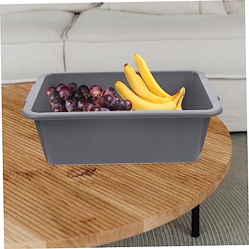 FONDOTIN White Boxes Plastic Organizer Box Plastic Storage Bins Grey Commercial Bus Box Bus Tub Commercial Plastic Bus Box Storage Box Storage Basket Sink Tub Wash Basin Storage Tub