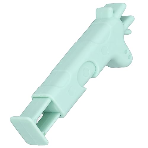 Tgoon Chip Bag Clip, Bag Sealing Clips High Elasticity Bright Color Plastic Material Simple Practical Giraffe Look for Office for Snack Bag for Kitchen(Giraffe Seal Buckle - Green)