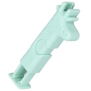 Tgoon Chip Bag Clip, Bag Sealing Clips High Elasticity Bright Color Plastic Material Simple Practical Giraffe Look for Office for Snack Bag for Kitchen(Giraffe Seal Buckle - Green)