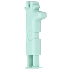 Tgoon Chip Bag Clip, Bag Sealing Clips High Elasticity Bright Color Plastic Material Simple Practical Giraffe Look for Office for Snack Bag for Kitchen(Giraffe Seal Buckle - Green)