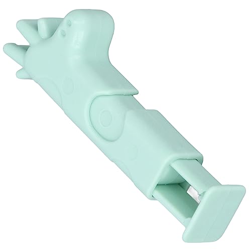 Tgoon Chip Bag Clip, Bag Sealing Clips High Elasticity Bright Color Plastic Material Simple Practical Giraffe Look for Office for Snack Bag for Kitchen(Giraffe Seal Buckle - Green)