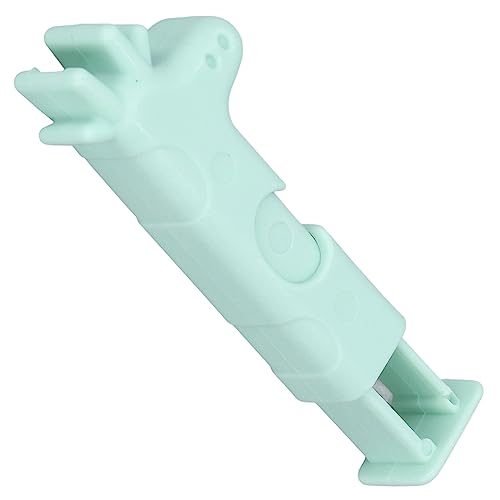 Tgoon Chip Bag Clip, Bag Sealing Clips High Elasticity Bright Color Plastic Material Simple Practical Giraffe Look for Office for Snack Bag for Kitchen(Giraffe Seal Buckle - Green)