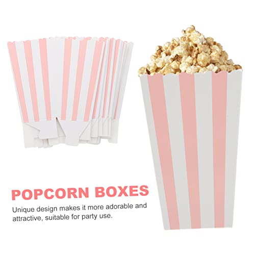 ULTECHNOVO 24pcs Popcorn Boxes Popcorn Box Sandwich Container Snacks Container Food Tray Birthday Party Paper Pallets Party Paper Box Movie Theater Popcorn Boxes Carnival Party Snack Buckets