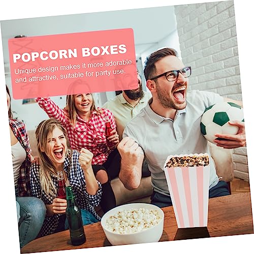 ULTECHNOVO 24pcs Popcorn Boxes Popcorn Box Sandwich Container Snacks Container Food Tray Birthday Party Paper Pallets Party Paper Box Movie Theater Popcorn Boxes Carnival Party Snack Buckets