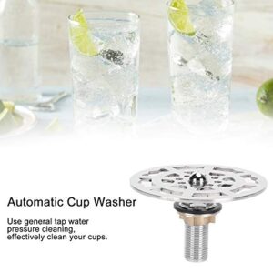 Automatic Cup Cleaner Dishwasher Head Bar Rinser Accessory Washer for Glass Washer Faucet Stainless Steel