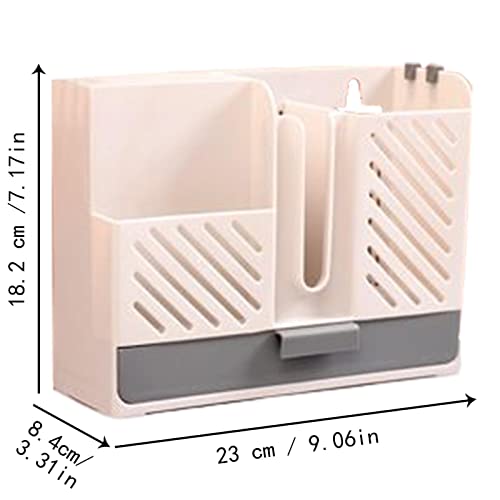 OQOPO Chopsticks Rack,Kitchen Chopsticks Basket Without Punching - Kitchen Wall Mounted or Standing Chopsticks Organizer for Kitchen Countertop