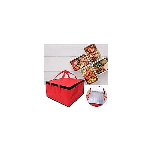 Insulated Food Delivery Bag Meal Grocery Tote Insulation Bag for Hot and Cold Food Large Capacity Reusable Warming Bag