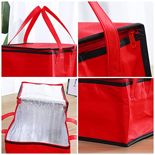 Insulated Food Delivery Bag Meal Grocery Tote Insulation Bag for Hot and Cold Food Large Capacity Reusable Warming Bag