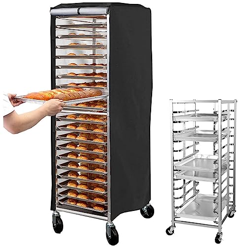 MagiDeal Baker Rack Cover, Waterproof, Bakery Single Rack Cover, Pan Rack Cover for Kitchen