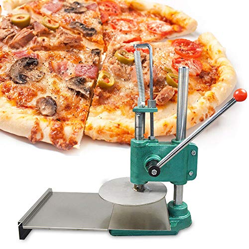 NATICRISI Pizza Dough Press Machine,9.5" Pizza Pastry Press Machine，Household Manual Pastry Press Machine Pasta Maker for Home, Kitchen & Commercial Use