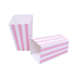 popcorn containers 48pcs popcorn box stripe poorn favors paper birthday supplies wedding food striped party shower containers disposable decoration baby candy popcorn cups