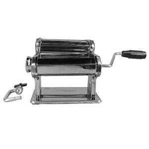 hand crank noodle making machine bright finish noodle pressing machine with resistance 0.5-2.5mm for household use