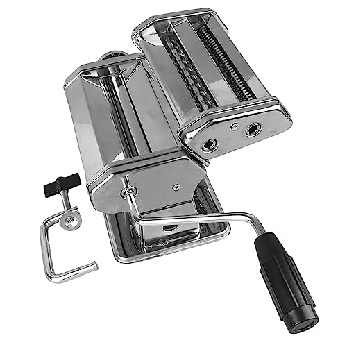 Hand Crank Noodle Making Machine Bright Finish Noodle Pressing Machine With Resistance 0.5-2.5mm For Household Use