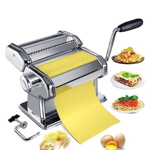 Hand Crank Noodle Making Machine Bright Finish Noodle Pressing Machine With Resistance 0.5-2.5mm For Household Use