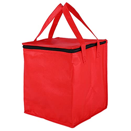 Reusable Shopping Insulated Bags Heavy Duty Thermal Totes with Zipper and Handle for Food Delivery Blue M