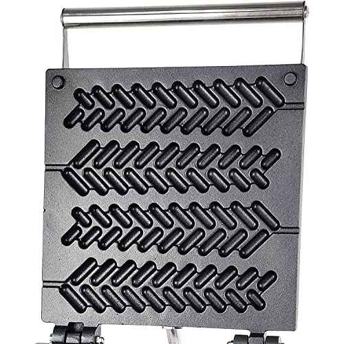 Commercial Waffle Machine, Non-Stick Belgian Waffle Maker, Waffle Iron Baker with Non Stick Coating, Double-Sided Heating, for Restaurant,Street Food,Bars and Dessert Shops,Food Carts