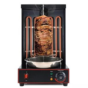 CENAP Shawarma Machine Doner, Electric Vertical Doner with Temperature Adjustment Switch and 2 Burners, Electric 2400W Motor, Great for Roast Turkey, Taco Roast, and Roast Chicken