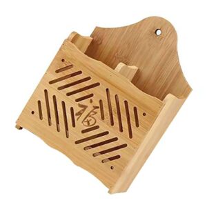 exquimeuble 1pc drain chopsticks holder utensil drying rack desktop storage basket kitchen wooden stand wooden spoon holder wooden drying rack for clothes chopsticks holder household