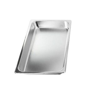 Stainless Steel Packing Food Plate,Metal Food Tray Plate,Steam Table Water Pan,4" Deep Food Containers,Food Warmer Pan,Hotel Pan,Food Safe Smooth Polished for Adults,Kids,Picky Eaters,Campers.