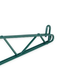 TrueCraftware 14” Single Shelf Support Direct Wall Bracket Green Epoxy Coated Iron- Wire Shelf Bracket for Pantry Kitchen Home Wire Wall Mount Shelf