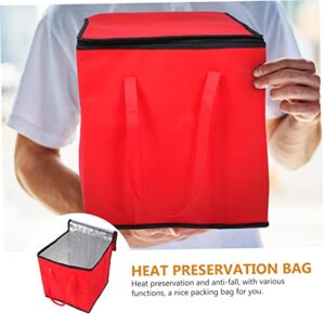 Baluue 1pc Portable Cooler Bag Lunchbox Coolers Zip Lock Organizer Portable Heating Lunch Box Cold Delivery Bag Heated Lunchbox Pizza Delivery Bag Take-out Insulated Bag Food Cooler Bag