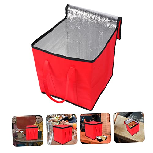 Baluue 1pc Portable Cooler Bag Lunchbox Coolers Zip Lock Organizer Portable Heating Lunch Box Cold Delivery Bag Heated Lunchbox Pizza Delivery Bag Take-out Insulated Bag Food Cooler Bag