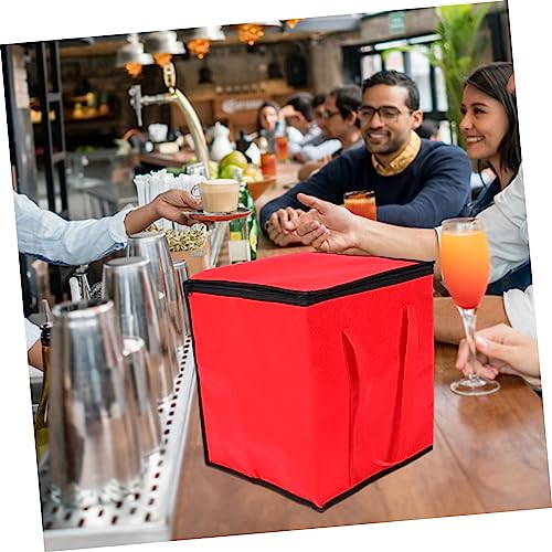 Baluue 1pc Portable Cooler Bag Lunchbox Coolers Zip Lock Organizer Portable Heating Lunch Box Cold Delivery Bag Heated Lunchbox Pizza Delivery Bag Take-out Insulated Bag Food Cooler Bag