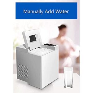 Ice Cube Makers, 15Kg Ice Maker Fully Automatic Commercial Household Small Milk Tea Shop Desktop Manual Round Ice Cube Making Machine Mini,Fast Compact Ice Maker