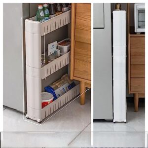 mobile storage shelf interspace gap shelf kitchen storage shelf bathroom storage rack fridge side seam finishing rack